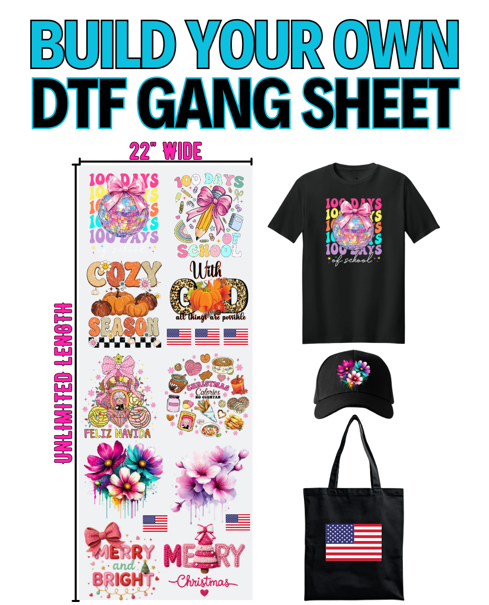 Build Your Own DTF Gang Sheet – Familia Gato